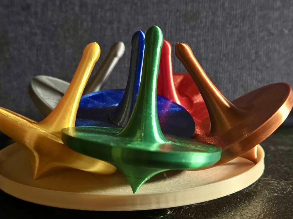SuperSpinner! - Easy to Make Long Spinning Top - Free 3D Print Model ...