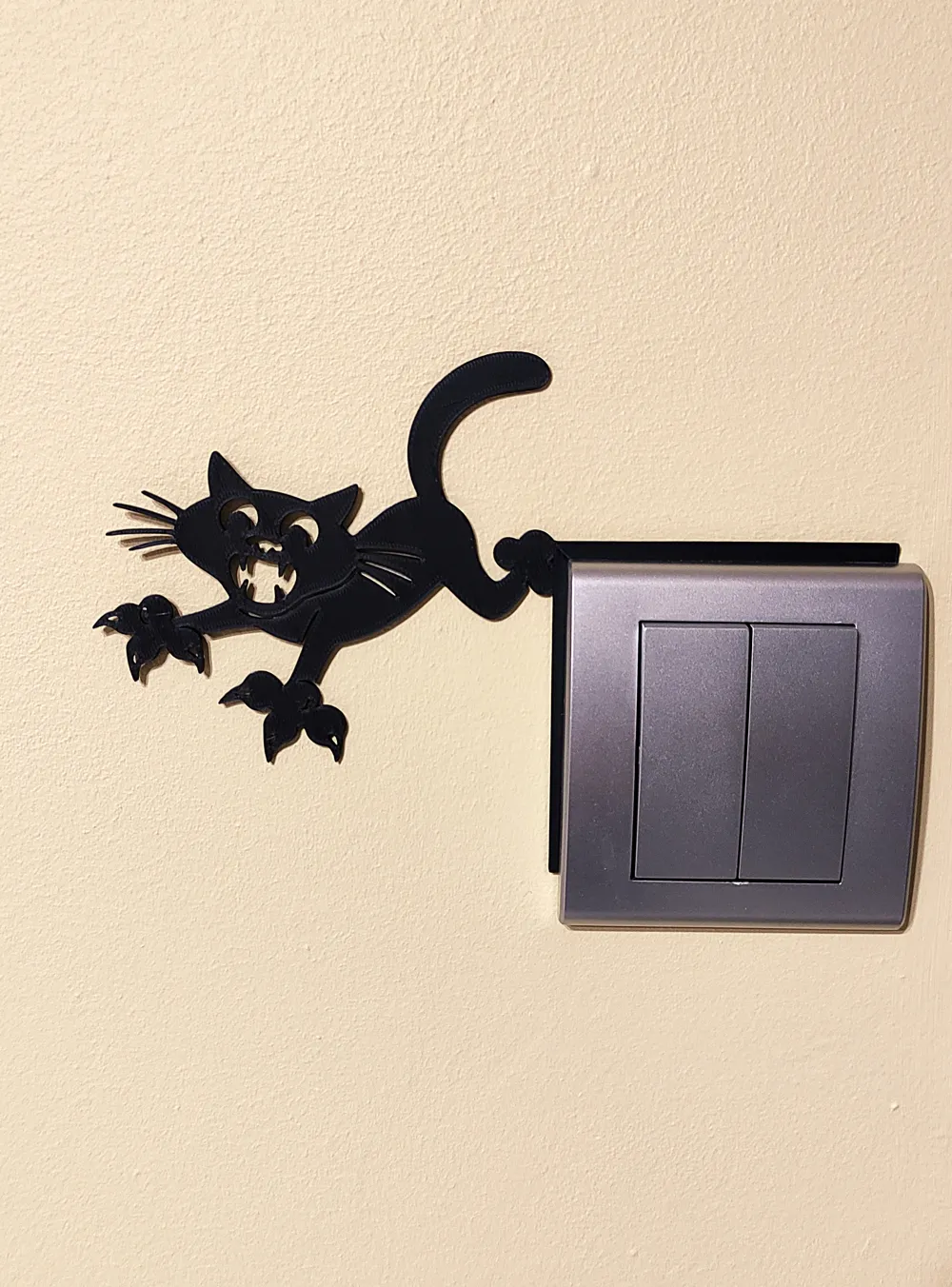 Cubierta decorativa 3D para interruptor de luz – Gato Cayendo 1 ...