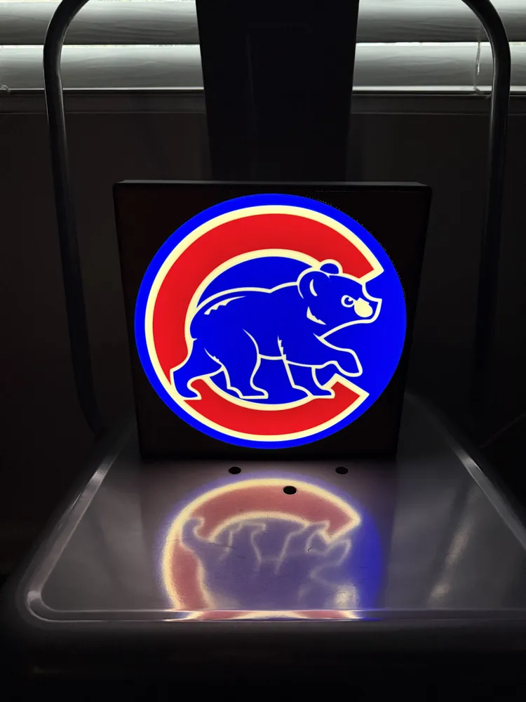 Chicago Cubs Bear Light - Free 3D Print Model - MakerWorld
