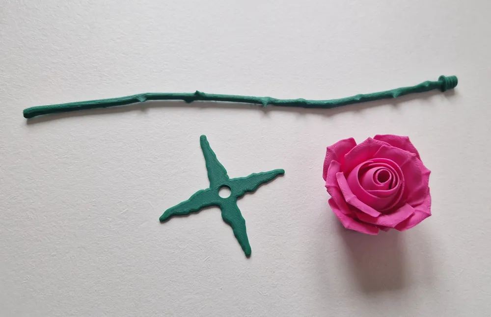 Roses - Screw Together, No Glue - Free 3D Print Model - MakerWorld