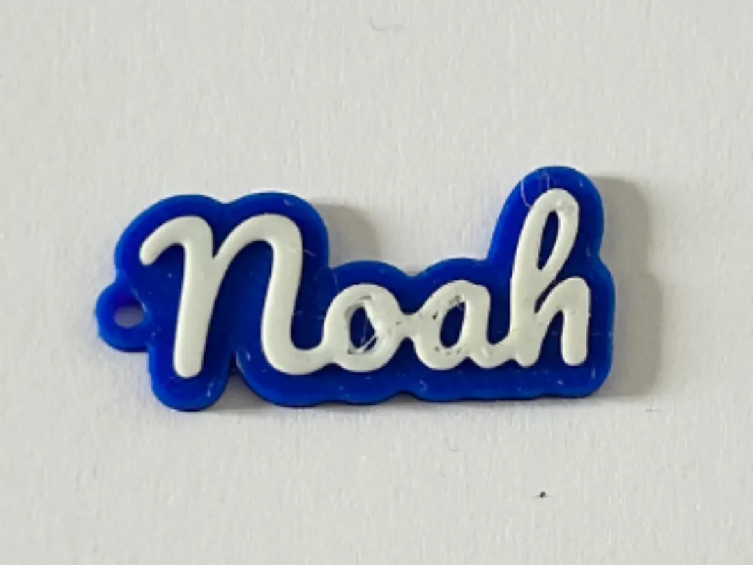 noah - 3d printed name keychain personalized - Free 3D Print Model ...