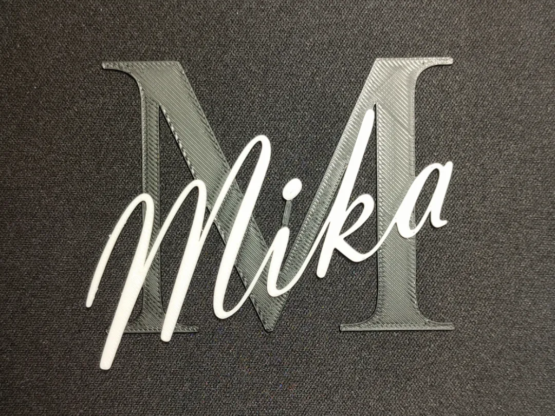 Door Name, Door Sign "Mika" – 2-Color, 6mm Thick - Free 3D Print Model ...