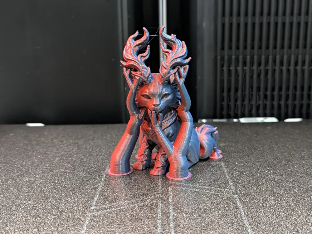Horned battle cat - Free 3D Print Model - MakerWorld