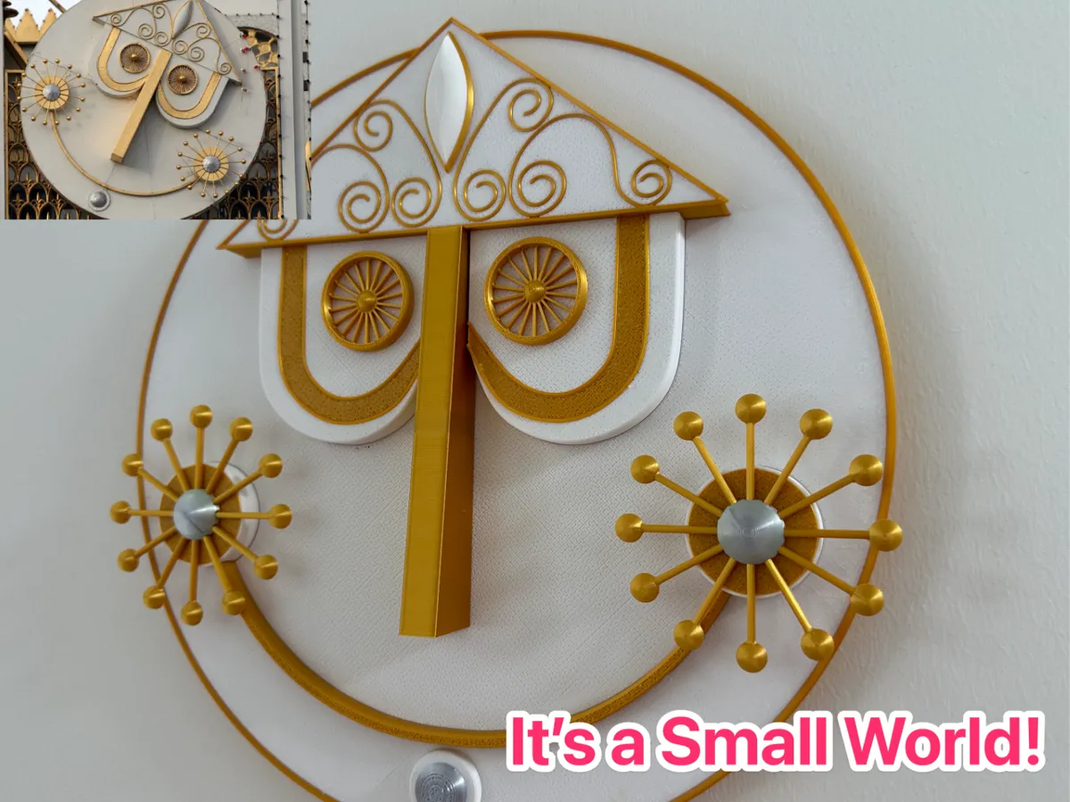 Small World Clock Face | Disneyland by tennisgent MakerWorld: Download ...