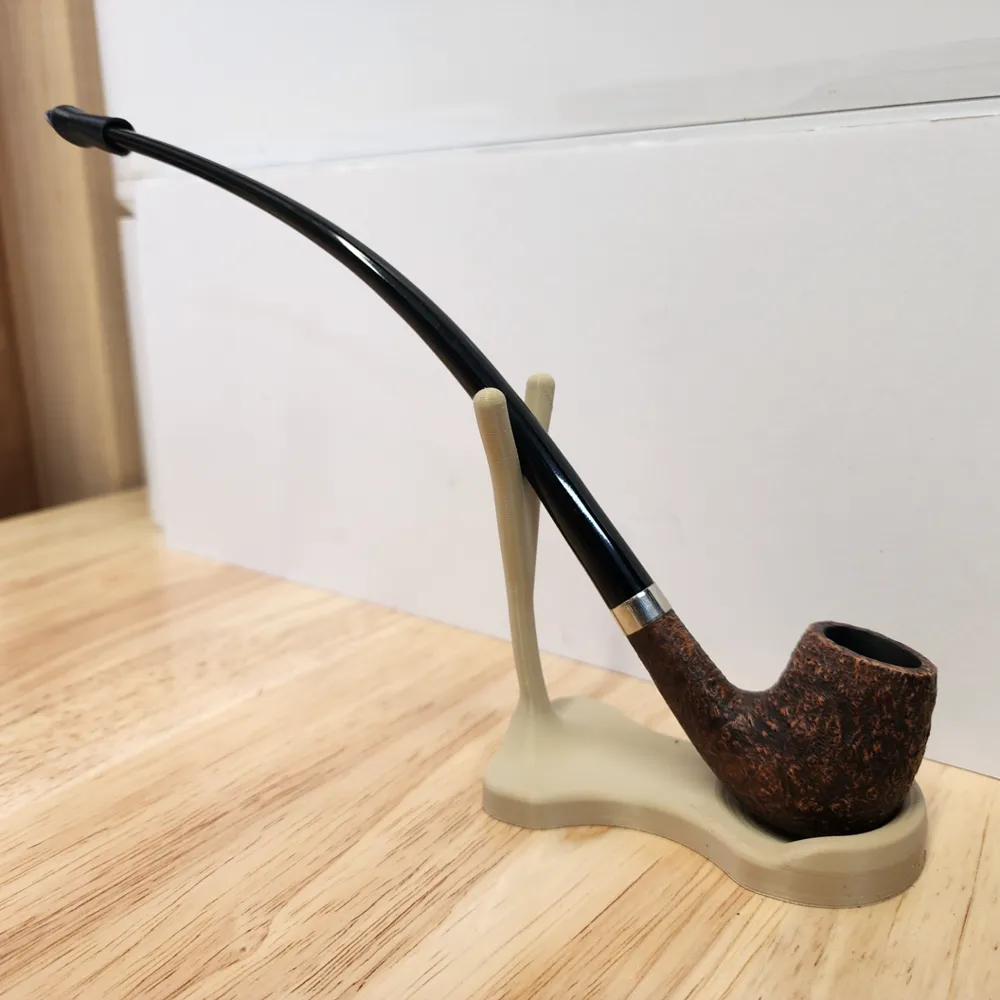 Tobacco Smoking Pipe Stand (For Long & Short Stem) - Free 3D Print ...