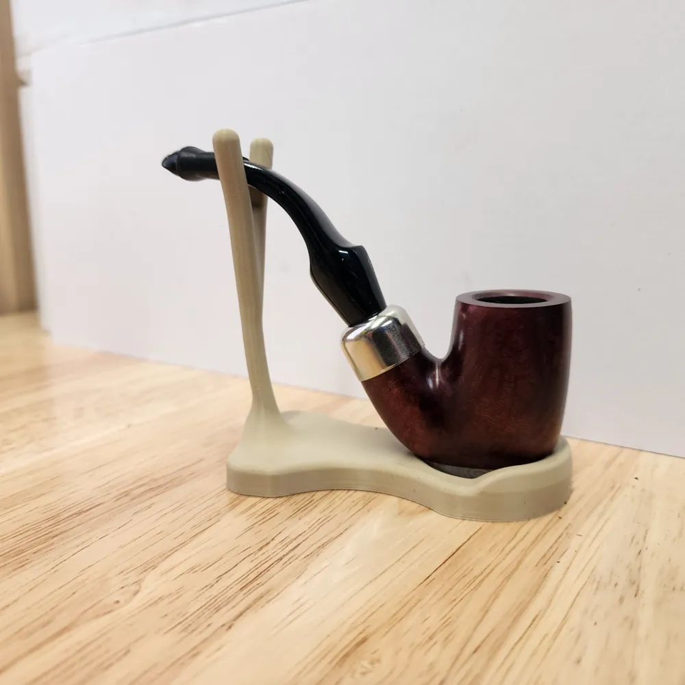 Tobacco Smoking Pipe Stand (For Long & Short Stem) - Free 3D Print ...