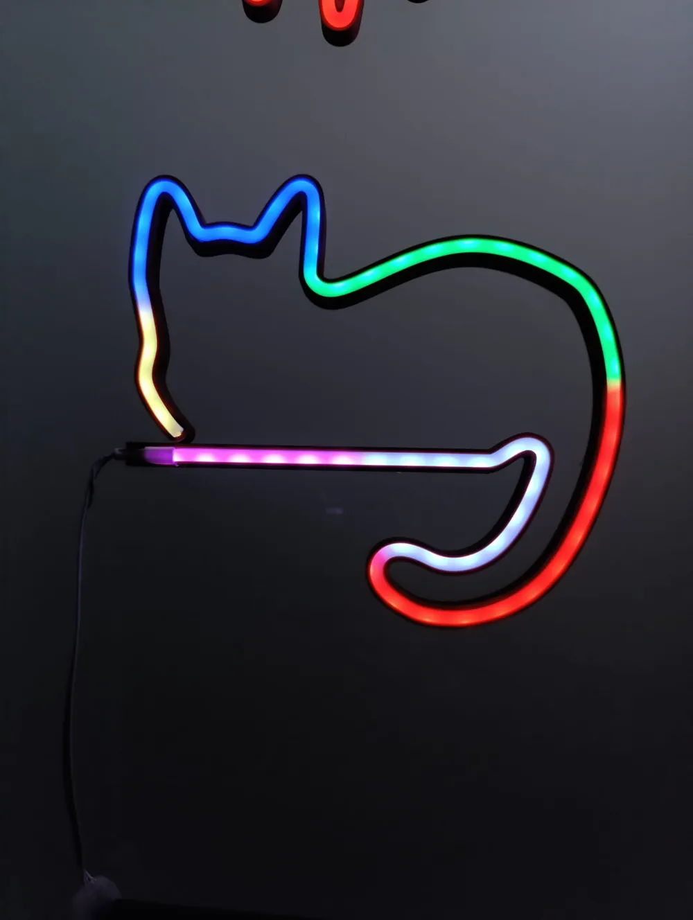 Decorative LED neon cat light by Daxjim MakerWorld: Download Free 3D Models