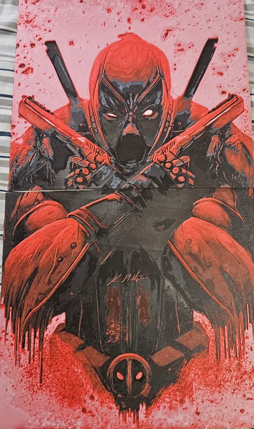 Deadpool big hueforge by Misterdoctor - MakerWorld