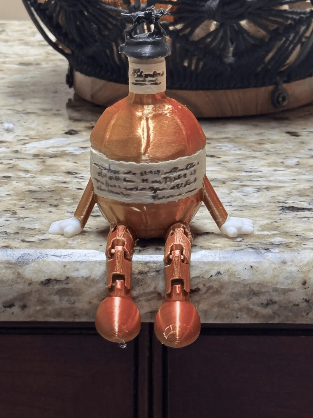 Blanton's Bourbon Whiskey Articulated Figurine - Free 3D Print Model ...