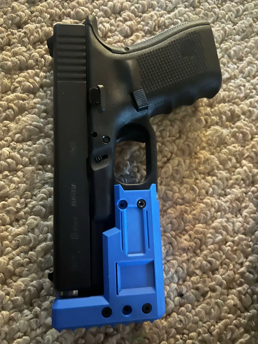 Glock picatinny mount muzzle brake (airsoft) by Scone Cold - MakerWorld