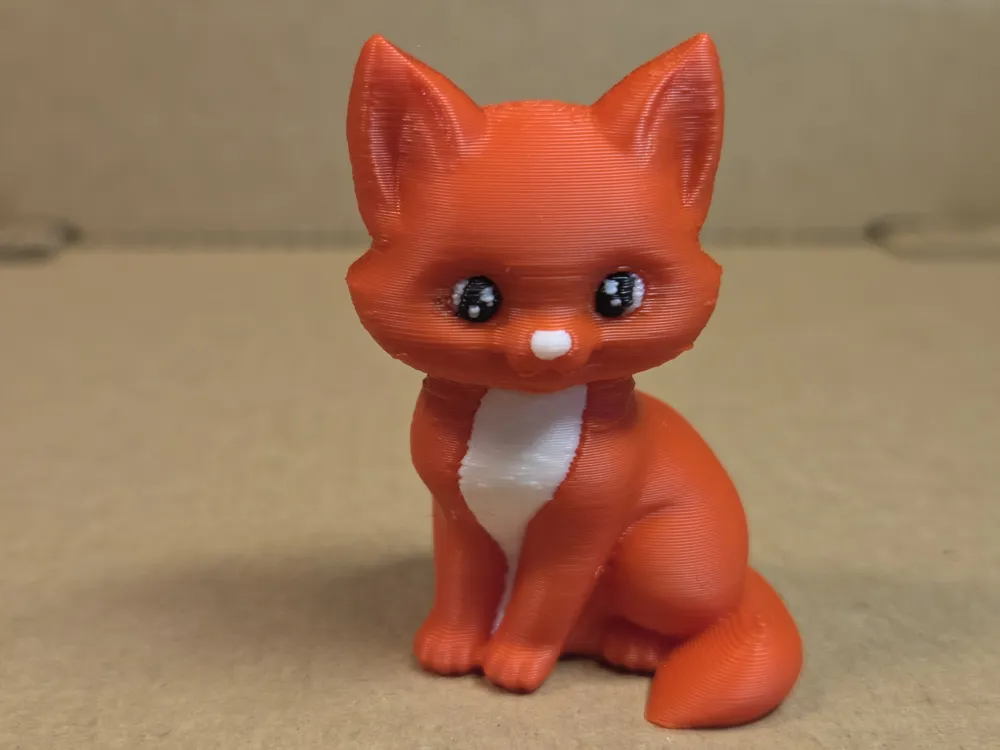 Peppermint puff fox - Free 3D Print Model - MakerWorld