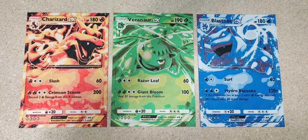 HueForge Pokemon EX Cards - Free 3D Print Model - MakerWorld