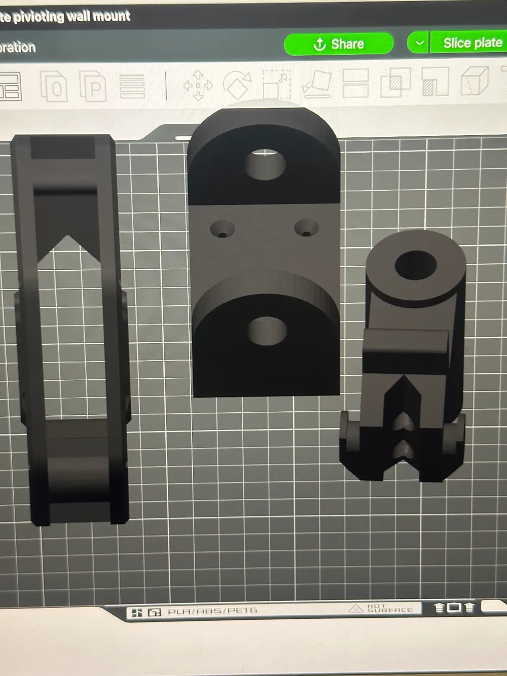 ams lite pivoting wall mount by user_3383338586 MakerWorld: Download ...