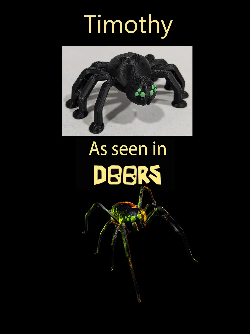 Timothy from Doors (Roblox) by Together 3D MakerWorld: Download Free 3D ...