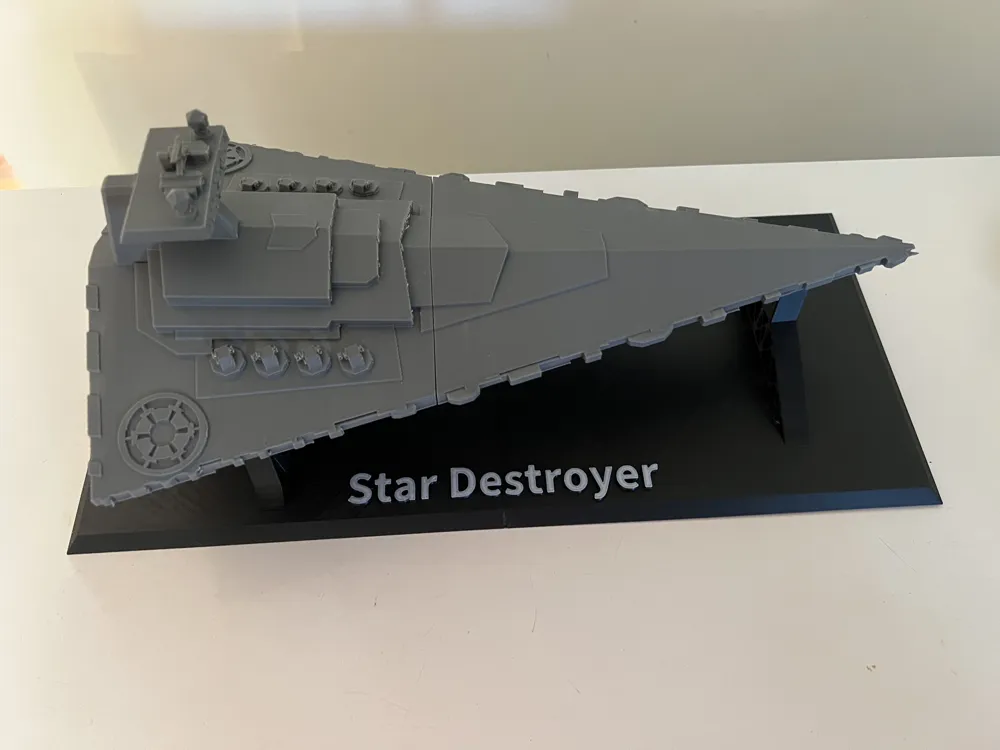 Star Destroyer (No AMS needed!) - Free 3D Print Model - MakerWorld