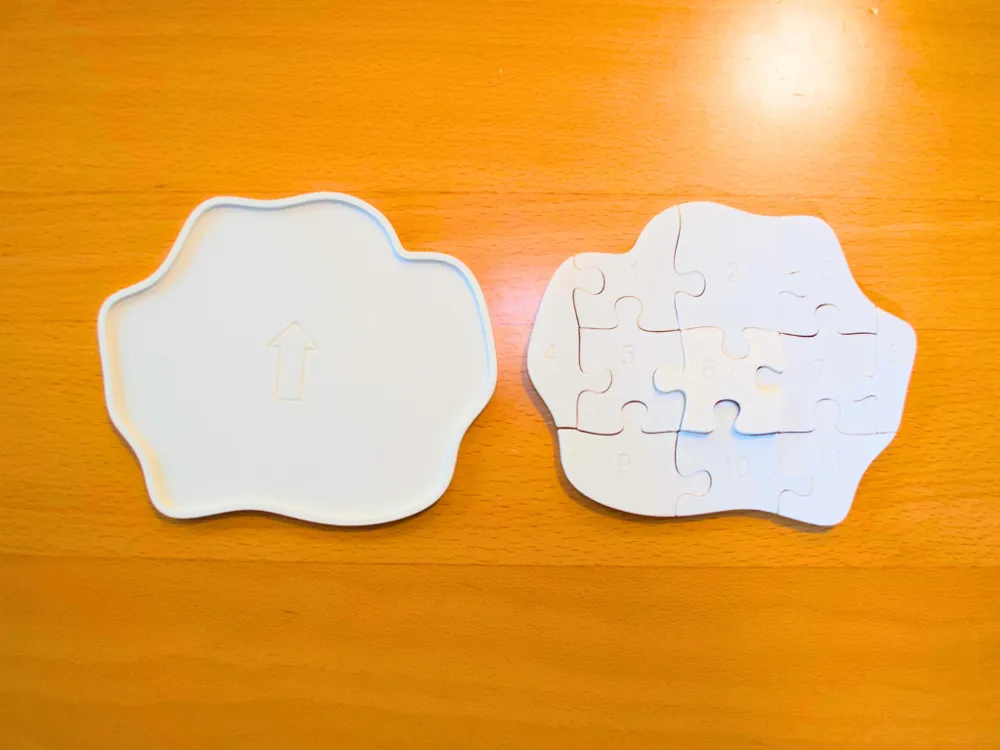 Wave Puzzle/3D Puzzle/11 pieces by ren - MakerWorld