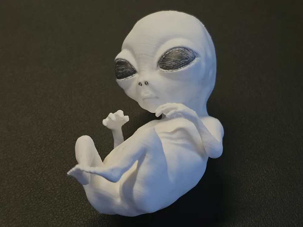 Alien embrio (Fetus) "Area 51 Specimen" - Free 3D Print Model - MakerWorld