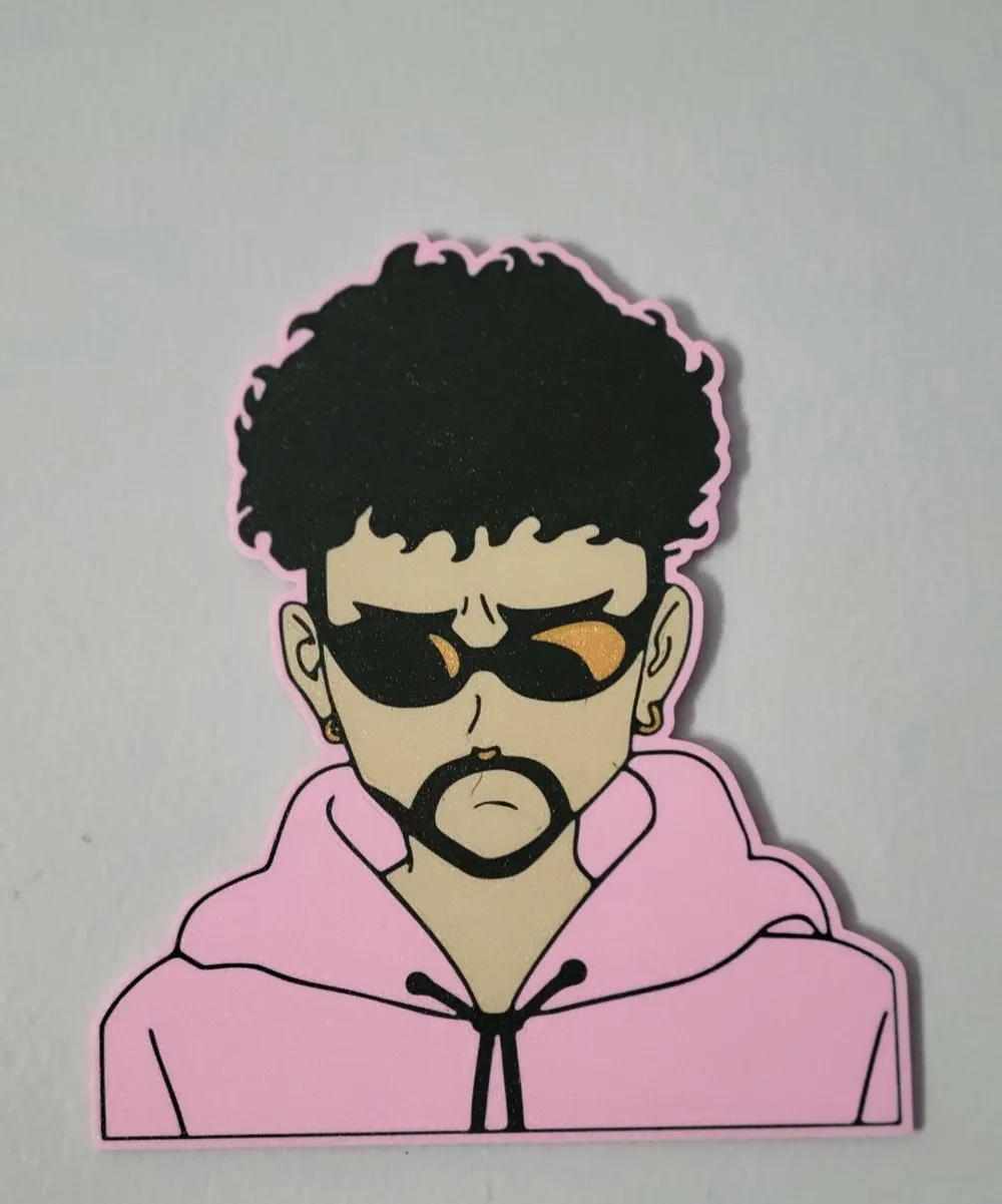 Bad Bunny Wall Art by @LathanKreative - MakerWorld