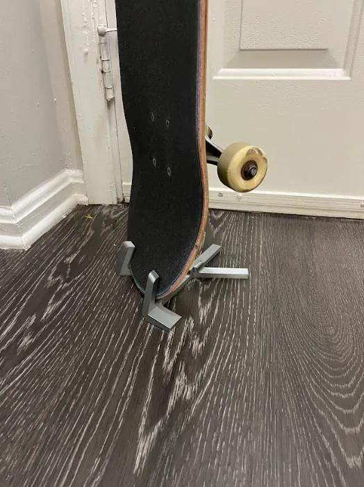 Skateboard Floor Rack - Sturdy 2-Piece Stand - Free 3D Print Model ...