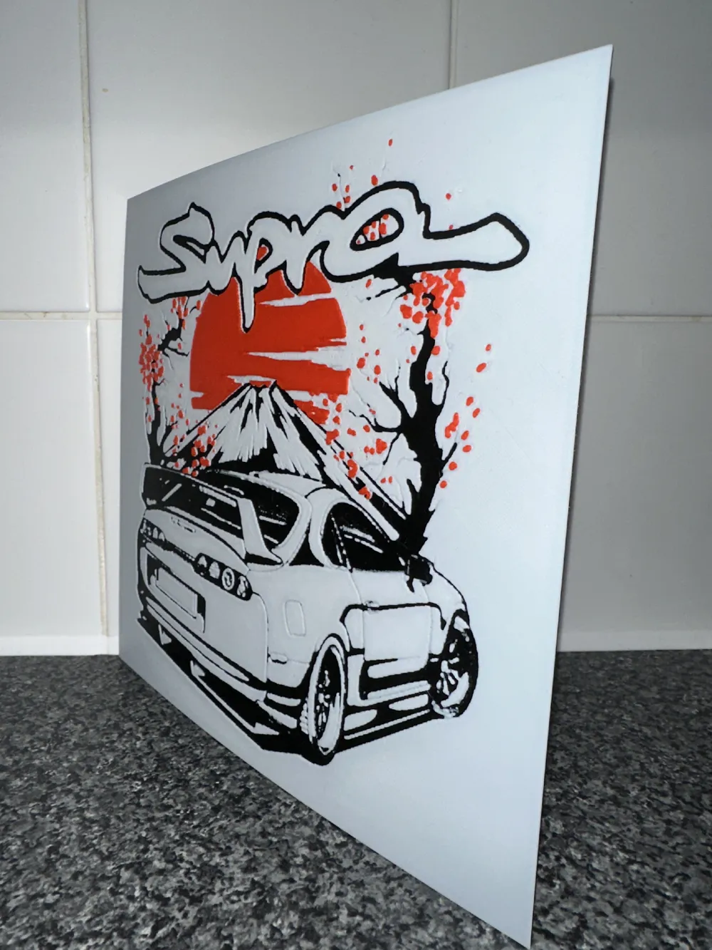 Toyota Supra Cherry Blossom by 3DMiyagi - MakerWorld