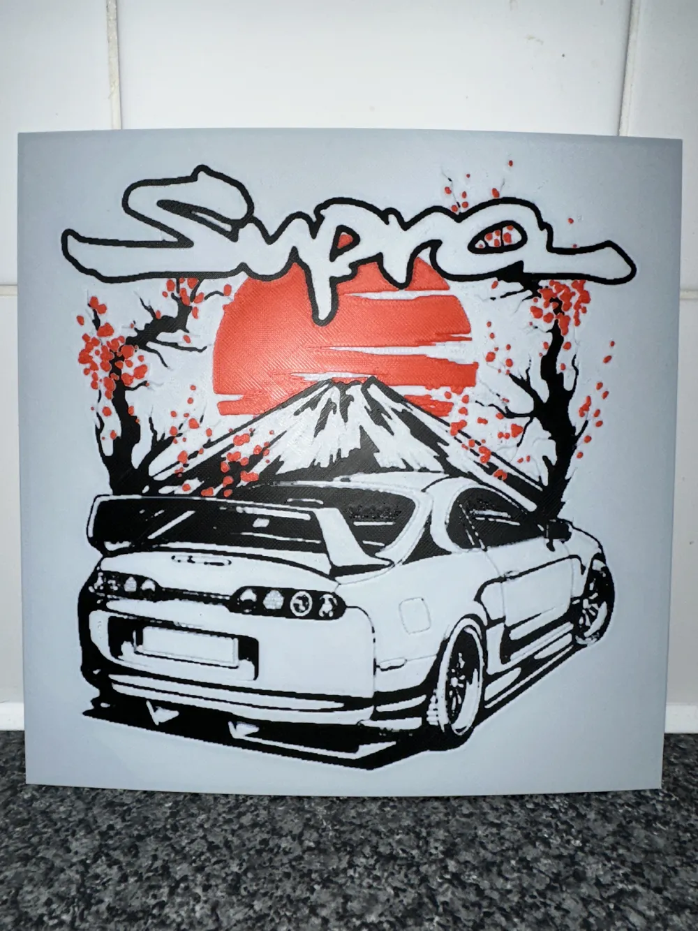 Toyota Supra Cherry Blossom by 3DMiyagi - MakerWorld