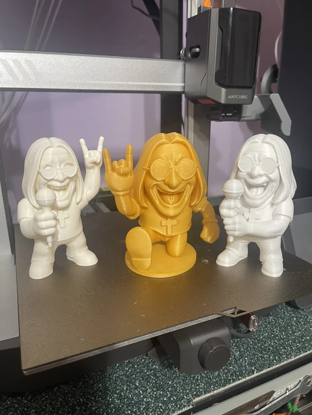 Ozzy Osbourne –Cartoon Stylized Figurine-Set of 3 by ideat0m MakerWorld: Download Free 3D Models