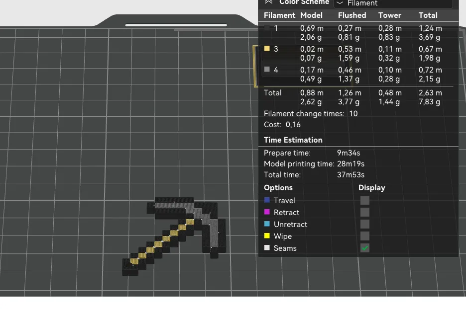 pickaxe minecraft keychain by oramafanis - MakerWorld