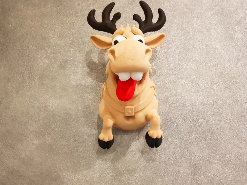 Goofy Rudolph Wall‑Moose Rudolph Wand Elch by T-F88 MakerWorld ...