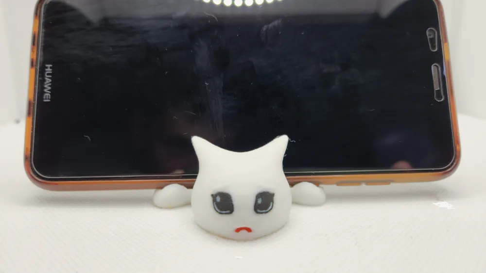 Sad Cat Phone Stand by FilliFuu - MakerWorld