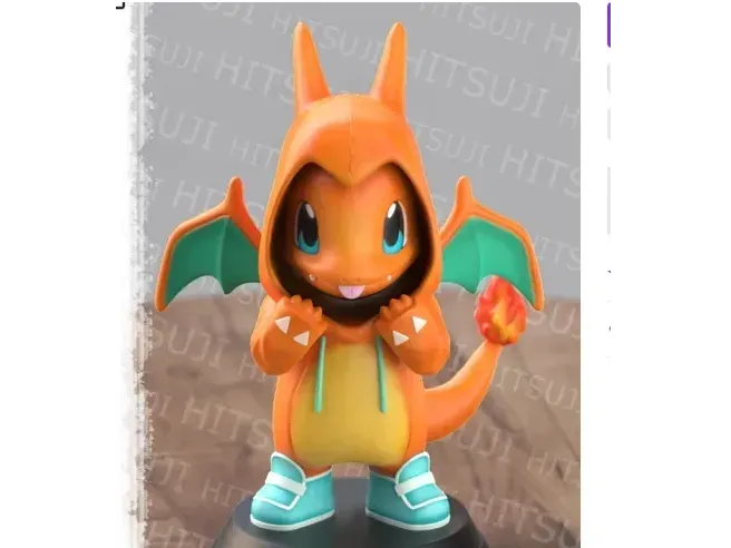 Charmander Charizard-shaped clothes Remixed by model hunter MakerWorld: Download Free 3D Models