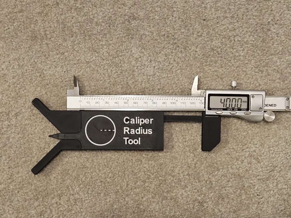 Digital Caliper Radius Gauge (1:1) - Free 3D Print Model - MakerWorld