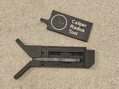 Digital Caliper Radius Gauge (1:1) - Free 3D Print Model - MakerWorld