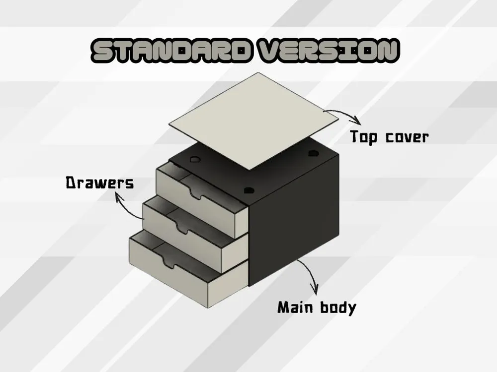 Parametric Drawers Module - Stackable and lighter! by Luca Visini ...