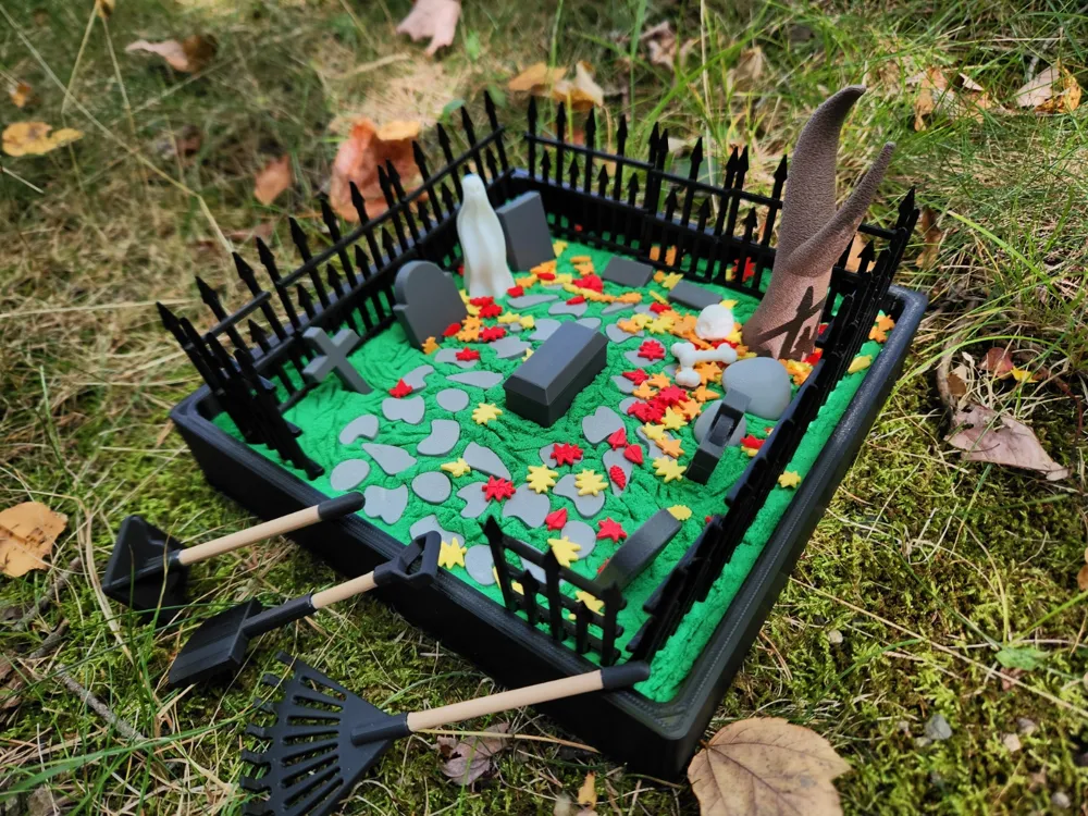 "Build-your-own" Graveyard Zen Garden by Amethyst3D MakerWorld ...