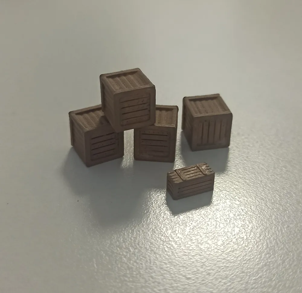 Small Wooden Box HO Scale 1:87 - Free 3D Print Model - MakerWorld