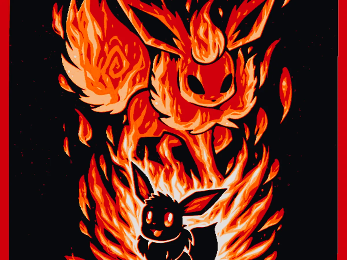 Eevee Flareon Evolution Hueforge - Free 3D Print Model - MakerWorld