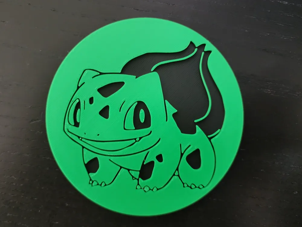 Sottobicchiere Pokemon - Bulbasaur - Modello di stampa 3D gratuito ...