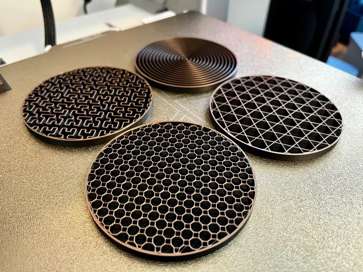 Two Color Infill Coasters with holder - Free 3D Print Model - MakerWorld