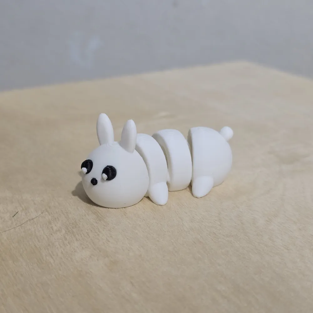 Cute Rabbit Flexi (Plus Keychain) - Free 3D Print Model - MakerWorld