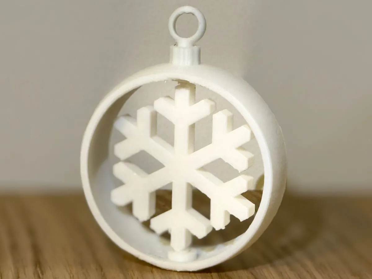 Christmas Bauble Snowflake by AlexFixLab MakerWorld: Download Free 3D ...