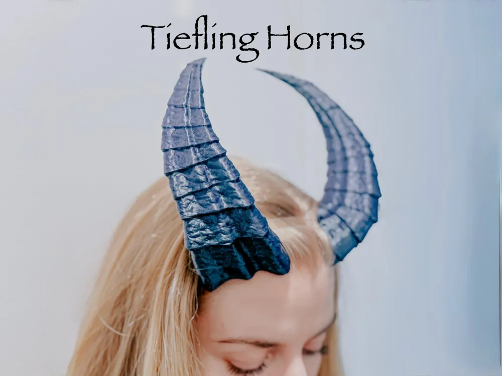 Tiefling Costume Horns - Free 3D Print Model - MakerWorld