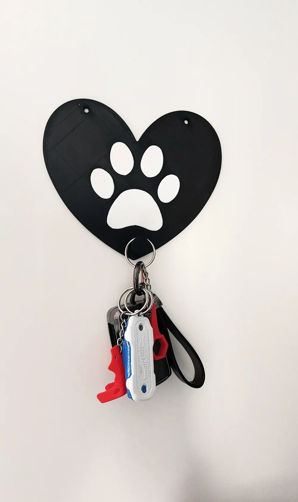 Hanger Dog Paw Heart - Free 3D Print Model - MakerWorld