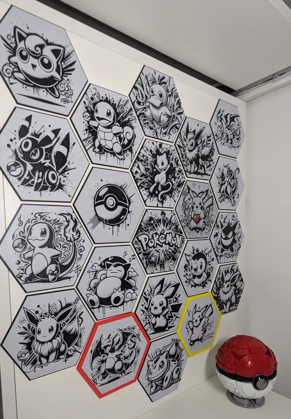 Pokemon Logo Hueforge Hex Hexagon by Seb3D MakerWorld: Download Free 3D ...