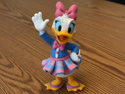Daisy Duck Raised Hand Figure | Disney - Free 3D Print Model - MakerWorld