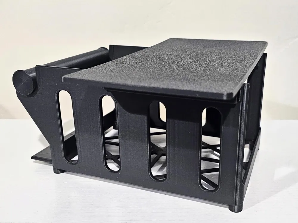 Label Printer Stand for Rolls and Bifold Labels - Free 3D Print Model ...