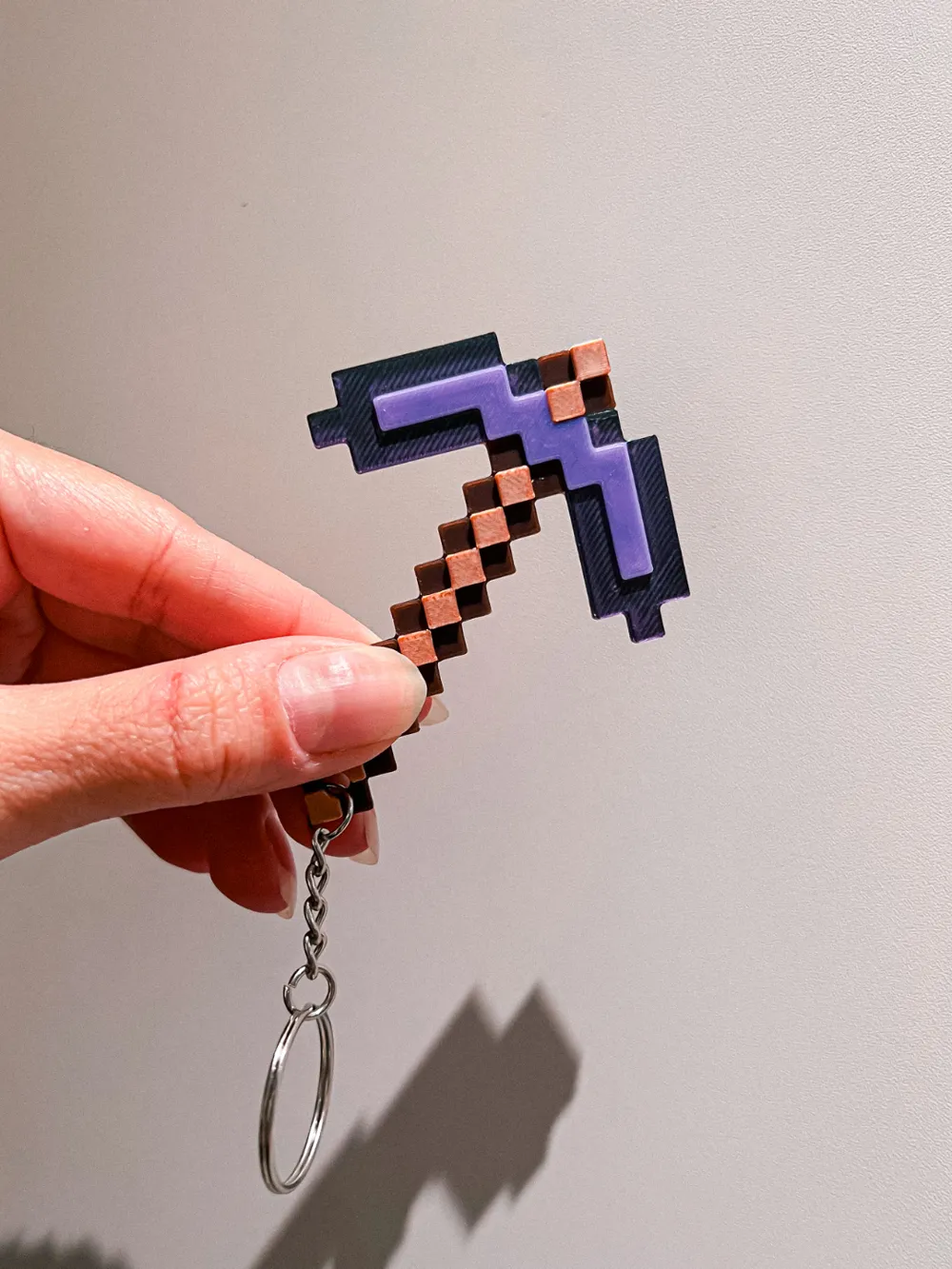 Minecraft Pickaxe Keychain by Jasons Dreamland MakerWorld: Download ...