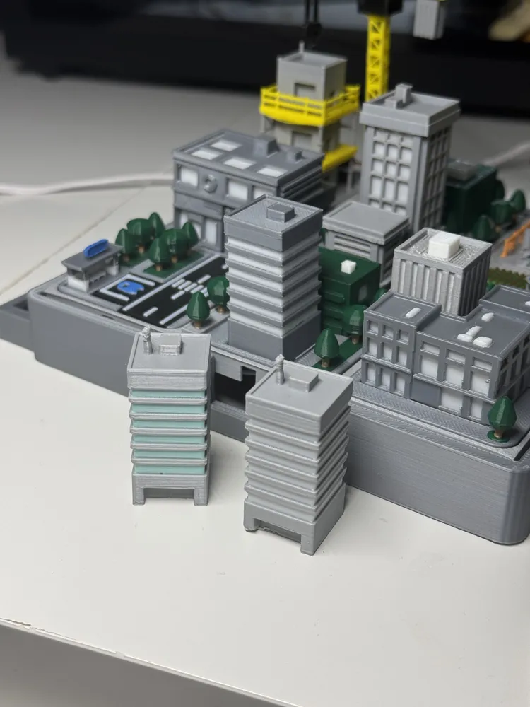 Mini Residential Tower Diorama - Modular Tile by CatTheRat MakerWorld ...
