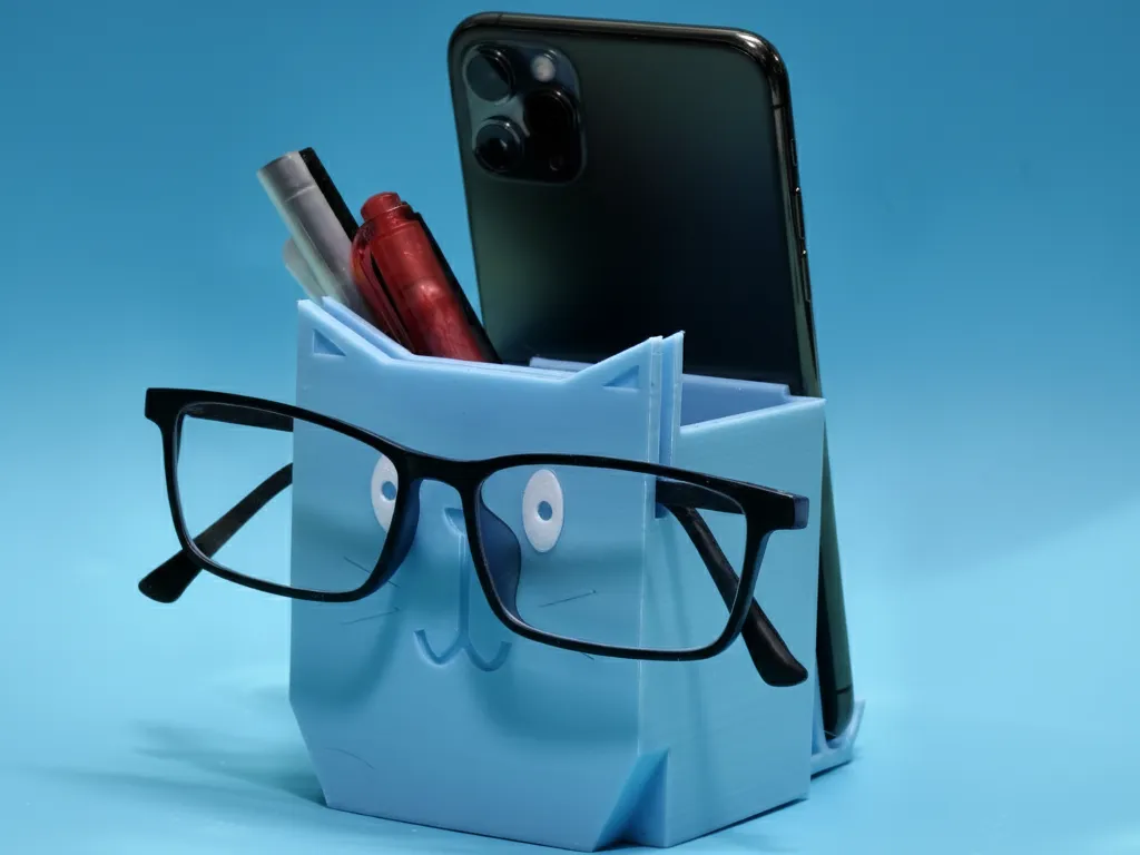 귀여운 고양이 다기능 펜꽂이 - 무료 3D 프린트 모델 - MakerWorld