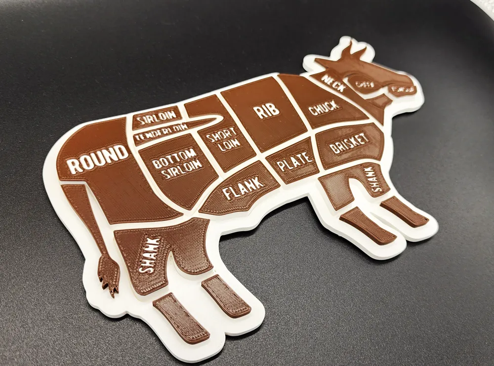 Cuts-O-Beef Puzzle 2 Color by TripleGWorkshop - MakerWorld