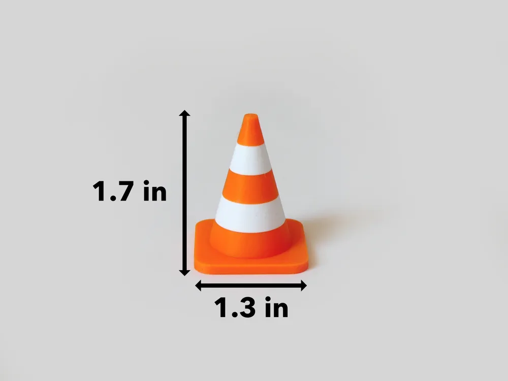 Stackable Traffic Cone 1:16 by Benni's Creations MakerWorld: Download ...